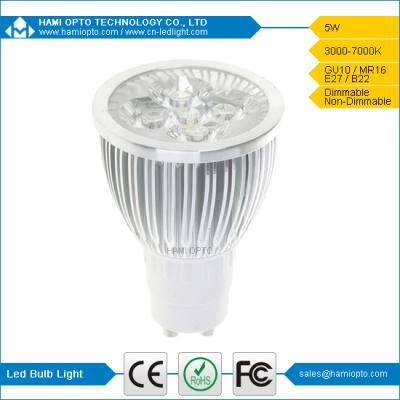 China Dimmable LED lighting GU10 5W led spotlight AC220V CE RoHS for sale
