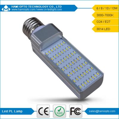 China SMD3014 LED 6W PL Lamp G24/E27 Base for sale
