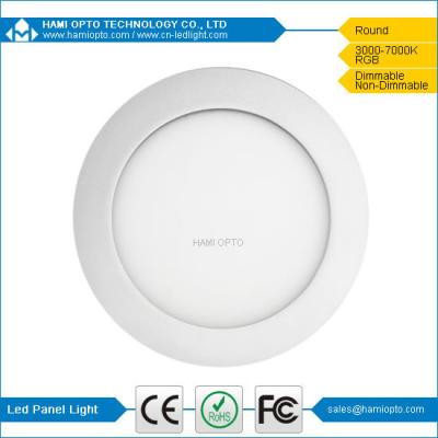 China Aluminium Alloy SMD2835 12W AC 85 - 265V 170MM LED Round Panel Lighting For Office for sale