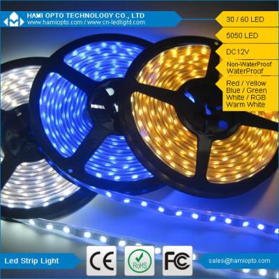 China SMD 5050 DC12V Flexible LED Strip Light , Non-Water Proof / Water Proof 30 Leds 5M/Roll for sale