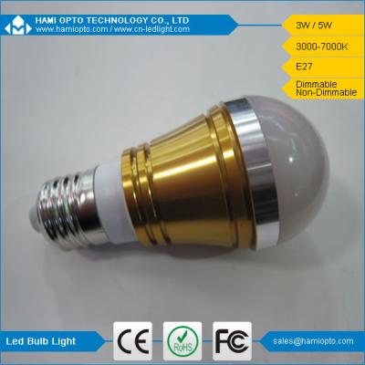 China Promotion factory price led bulb lights 3W E27 Warm white, day white and cool white for sale