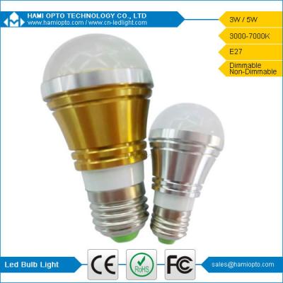 China Energy Saving Eco-friendly E27 LED Bulb Light 3W 120 degree lighting angle milky cover for sale