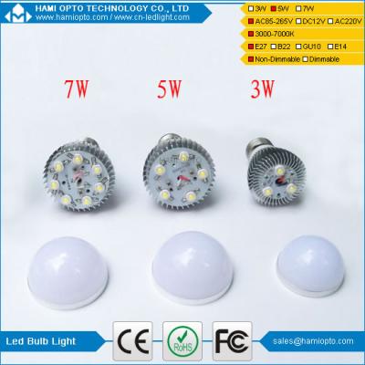 China Replace 40W incandescent light CE certification 5W E27 led bulb 3000-7000K for sale
