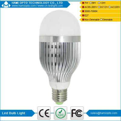 China Ultra Bright E27 Dimmable Globe 7WLED bulb light lamp 85-265V for sale