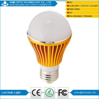 China Shenzhen factory E27 led bulb light 5w for sale