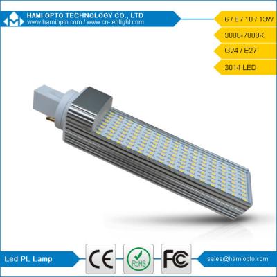 China 1200lm LED G24 Light, 13W Cool White, Pure White, Warm White 50000 Hours Life Span for sale