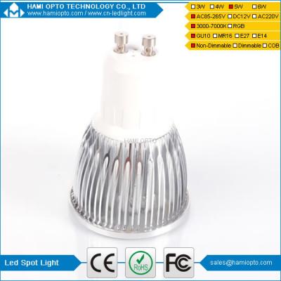 China LED Spot lighting GU10 5w led spotlight AC85-265V CE RoHS warm white for sale