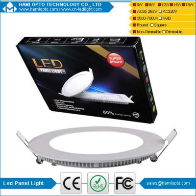 China Hotel Dimmable 1600Lm 22W Round LED Panel Light Warm White 2800K,AC220V, CE RoHS for sale