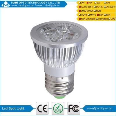 China MR16 4W LED Spot Light Bulb dimmable 12V DC With Warm White 3000K Led Spot light for sale