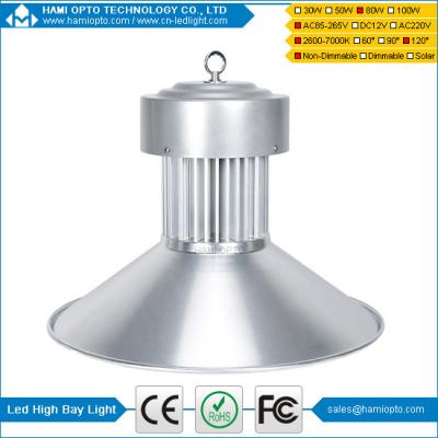 China 80 Watt Ra80 Bridgelux LED High Bay Lighting IP54 6000K Cool White for sale