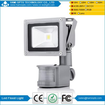 China 10W LED Warm white PIR Spot Light Security Garden LED Floodlight Waterproof for sale