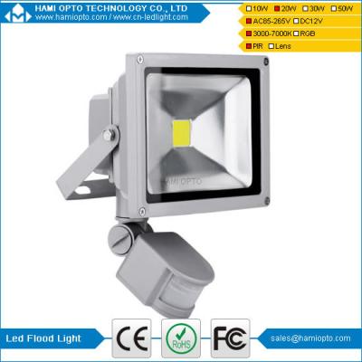 China Customized WaterProof 20Watts PIR(Passive InfraRed) Motion Sensor LED FloodLight for sale