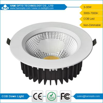 China 10W 12W 15W COB LED Downlight Kit Dimmable CE RoHS LED Ceiling Fixture for sale