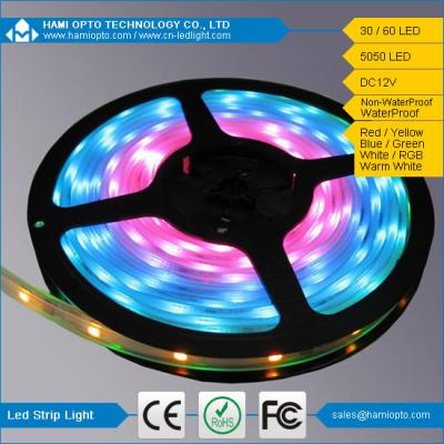 China CE/RoHS 12V 7.2w/m White /RGB 5050SMD LED Strips and LED Striplights for sale