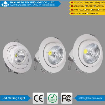 China China dimmable cob led gimbal downlight 15w 20w 25w 30w led recessed down light for sale