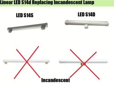 China Dimmable S14S LED lamp 4.5W 500mm 300mm ledinestra s14 for sale