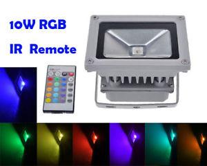 China Remote Control 10W RGB LED Flood Lights, Color Changing LED Security Light, 16 Colors & 4 for sale