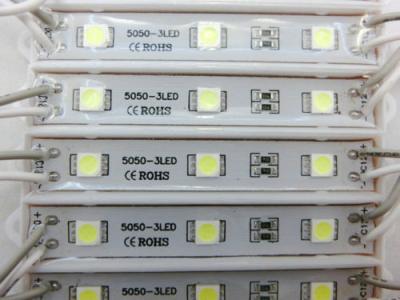 China Super Bright SMD5050 LED Module SMD  3LED Light Waterproof 12V DC high quality for sale