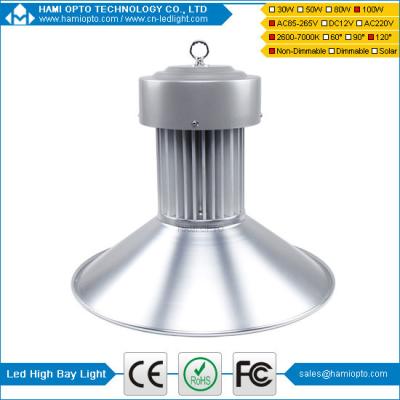 China LED High Bay Light, 100W (400W HID / HPS equivalent), 9,500 lumens, 5000K 120° Beam Angle, Indoor Area Lighting for sale