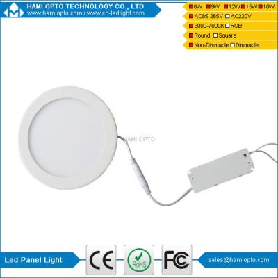 China LED Recessed Lighting, Ultrathin Round LED panel Lights, 9W 700-900LM 5000k Factory Price, LED Driver Include for sale