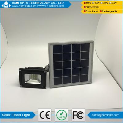 China IP65 outdoor waterproof 10W led solar flood light with remote control for sale