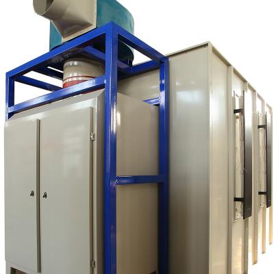 China China Professional Manual Powder Coating Booth with Powder Filter Recovery System for sale