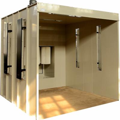 China Walk in Type Electrostatic Powder Coating Booth System Spray Painting Machine Prices for sale