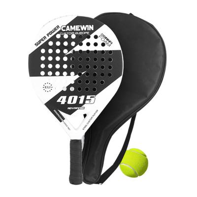 Cina Tennis personalizzato Fibra di carbonio Padel Racket Materiale PVC Esercizio di recupero in vendita