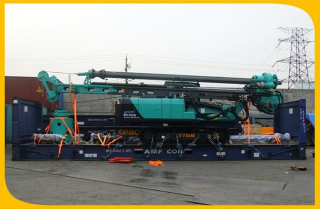 13m Depth Engineering Construction CFA Piling Rig With Hydraulic Rotary Drill Head