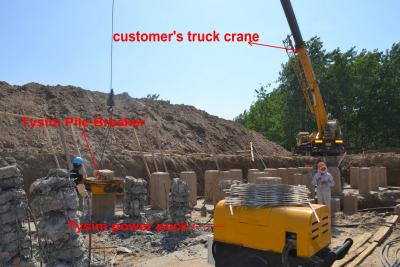 China 30MPa Max Crowd Pressure Concrete Pile Cutting Machine hydraulic concrete breaker300mm-1800mm for sale