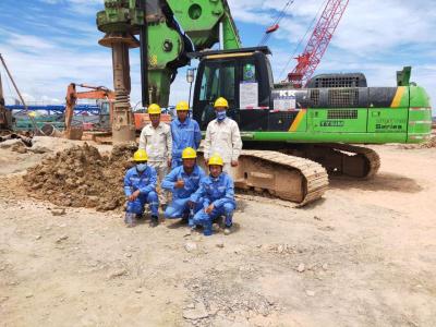 China KR220C 64/51m Hydraulic Piling Rig Genneration Electronic Control Platform hydraulic piling rig for sale