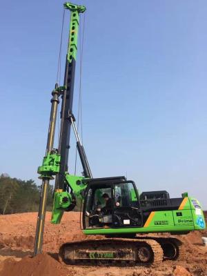 China Construction Rotary Borehole Pile Rig Kr150c 50m Hydraulic Rotary Angle for sale