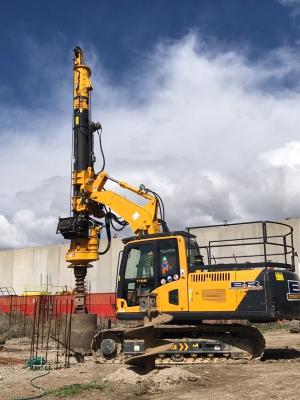 Cina Rig Machine Max d'accatastamento idraulico giallo. Profondità massima di perforazione del peso 7T KR50A di trasporto 24 m. in vendita
