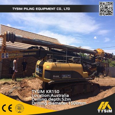 China Roterende de Boringsinstallatie 37m Met elkaar verbindend Kelly Bar Max Pile Diameter 1500mm Max. torsie 150kN.m van TYSIM KR150C Te koop