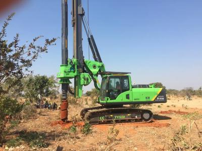 China Foundation Hydraulic Piling Rig Machine , Borehole Pile Driving Rigs Drilling Depth 43m Max. Drilling Diameter 1300mm for sale