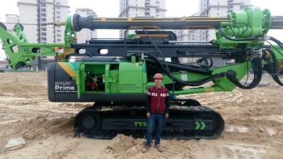 China PRM-100 Piling Rig Machine with 100kN Pulling Force and 25m Max Depth for sale