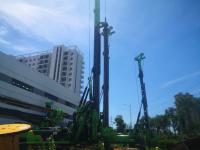 China 37m Depth Piling Rig Machine Interlocking Dia 1300mm 78m / Min for sale