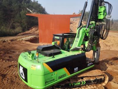 中国 黄色い回転式積む装備の基礎構造72のM/最高最低の主要なウィンチの回線速度。あく直径1000mm 販売のため
