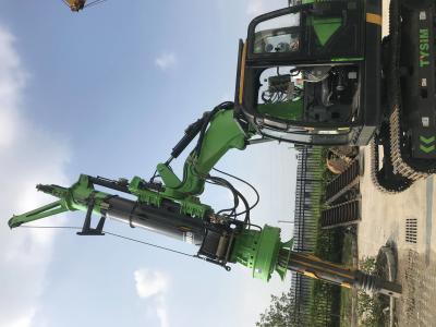 China Perfuração de empilhamento giratória hidráulica Rig Winch Pull 75kN 1100 milímetros à venda