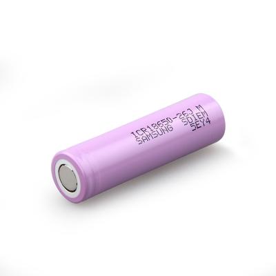 China Lithium ion battery  ICR18650-26JM 3.7V 2600mAh battery for car for sale