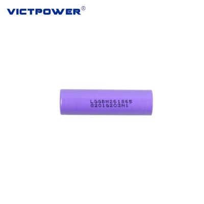 China Rechargeable deep cycle battery INR18650M26 2600mah 3.6v 18650 battery for Solar street light for sale