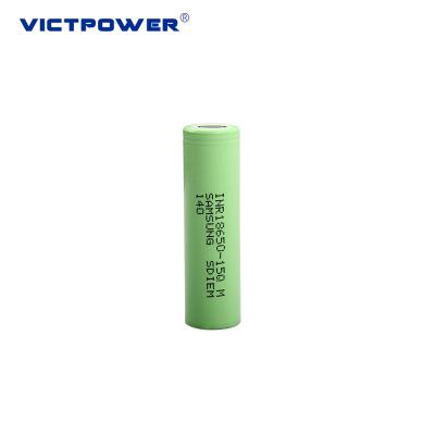 China Rechargeable cylinder 18650 battery INR18650 15QM 1500mah 3.6V lithium battery for e-bike battery for sale