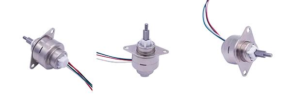 Stepper motor close-up view