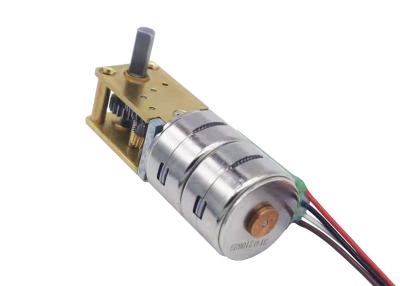 China Drehmomentstarkes multi Gang-Verhältnis-doppelter Stapel-Schrittmotor 15mm mit Wurm-Getriebe zu verkaufen