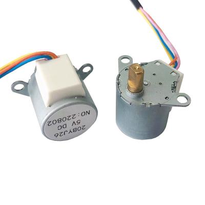 China 20BYJ26 Bipolar Permanent Magnet Stepper Motor 5V With Plastic Gearbox And 4 Cables for sale