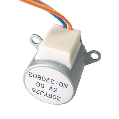 China 20BYJ26 Bipolar Permanent Magnet Stepper Motor 5V With Plastic Gearbox And 4 Cables for sale
