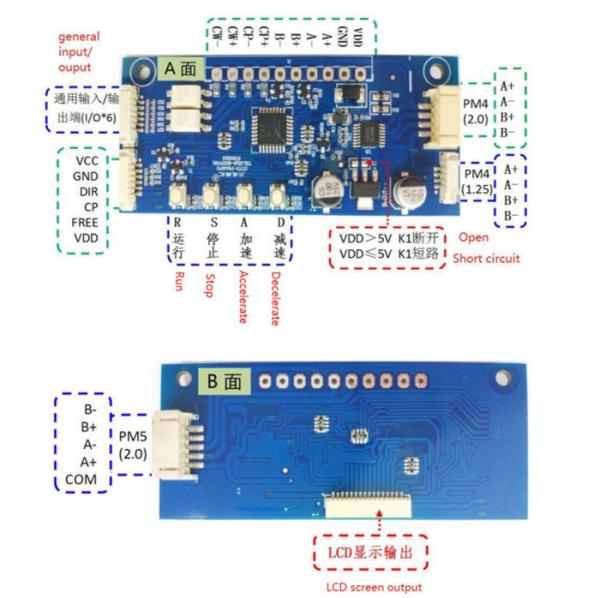 手動制御3-12 V DCの両極ステッピング モーターの運転者CCYH-PM45FH