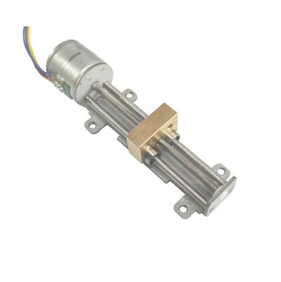 China SM20-55-T linear stepper motor with linear bearings and brass slider 1 KG thrust for sale