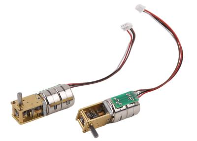 China Multi Gear Ratio 15mm Double Reduction Stepper Motor With Worm Gear Box for sale