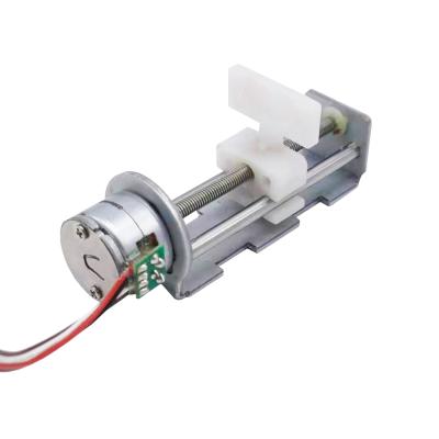 China 15mm Screw Slider 2 Phase Permanent Magnet Stepper Motor with 385mA Current and 0.02mm Resolution for sale
